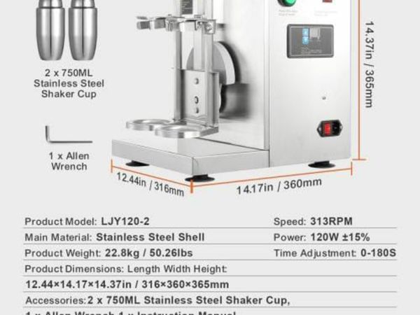 Milkshake Maker Machine, 120W Commercial Milk Tea for sale in Co ...