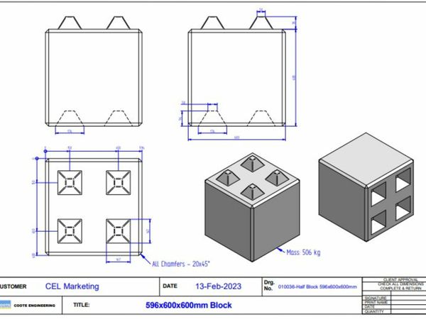 Concrete Kelly Lego Blocks for sale in Co. Galway for €80 on DoneDeal