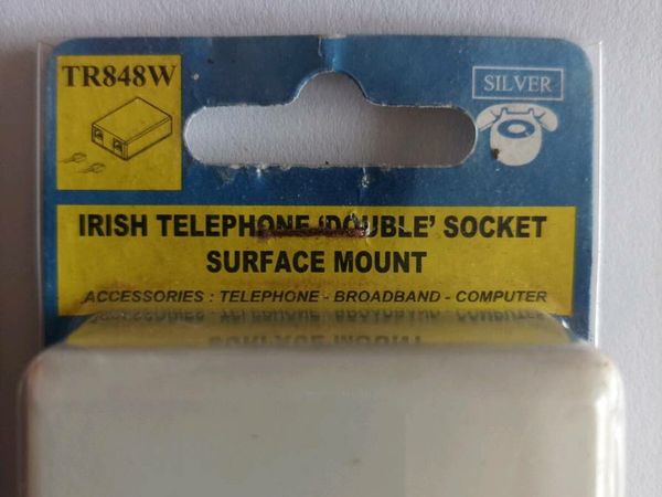 Irish telephone double socket surface mount Broadb for sale in Co. Mayo ...
