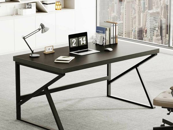 Black Computer Desk Modern Industrial Home Office for sale in Co ...