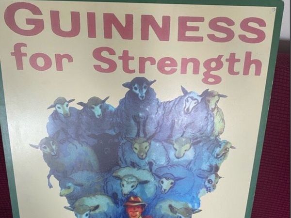 Large Vintage Guinness Metal Sign for sale in Co. Dublin for €130 on ...