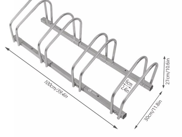 4 Bicycle Parking Stand Steel Pipe Bike Rack NEW for sale in Co ...