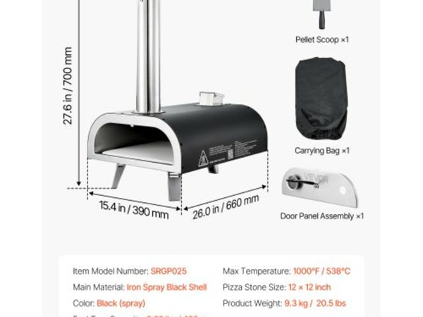 Outdoor Pizza Oven, 12 Inch Wood Fired Pizza Ovens for sale in Co ...