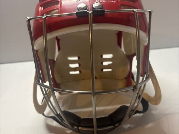 Red mycro hurling helmet for sale in Co. Offaly for €30 on DoneDeal