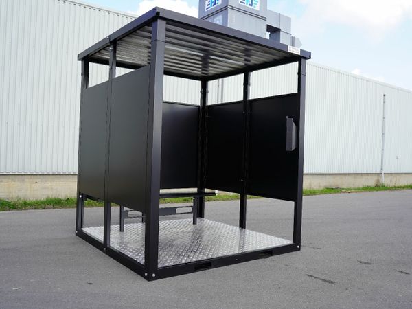 smoking shelter 2x2 meters RAL 9005 for sale in Co. Dublin for €2,099 ...