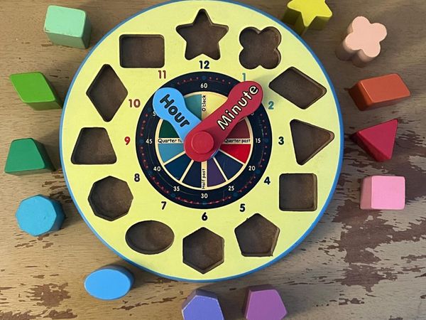 Shape Sorting Clock - Educational Kids Toy for sale in Co. Dublin for € ...