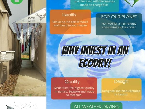 EcoDry Canopy Clothes Line for sale in Co. Limerick for €400 on DoneDeal