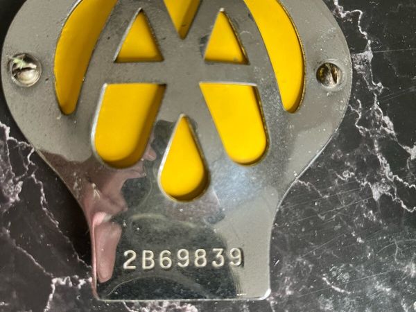 Vintage 1960 AA Car Badge for sale in Co. Dublin for €40 on DoneDeal