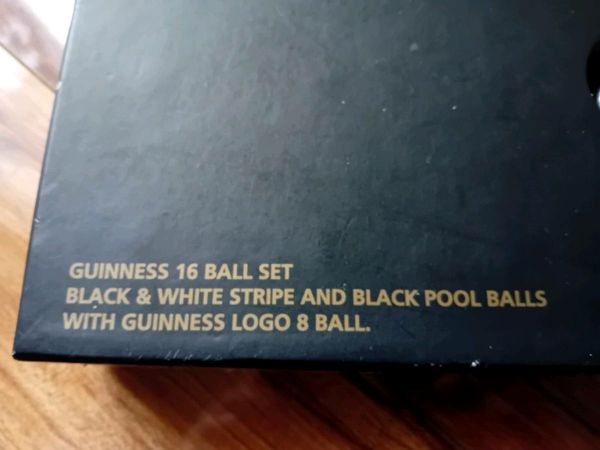 Guinness Pool Balls for sale in Co. Cork for €65 on DoneDeal