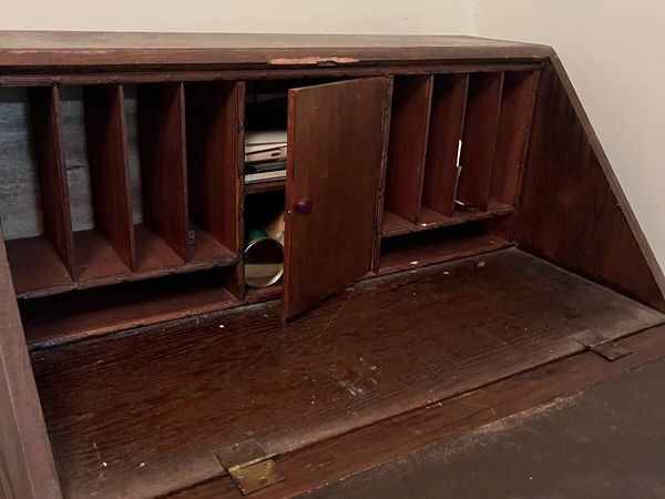 Antique oak writing desk for sale in Co. Cork for €60 on DoneDeal