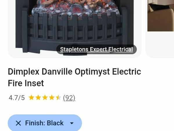 Dimplex optimyst electric fire for sale in Co. Dublin for €450 on DoneDeal