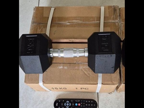 Brand new 2x15 kilo hex dumbbells for sale in Co. Dublin for €66 on ...