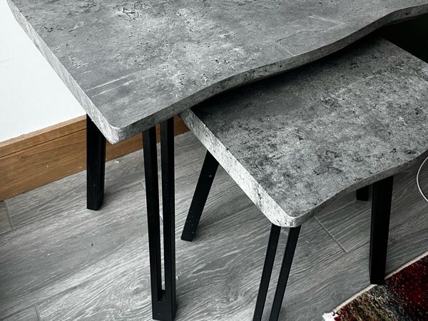 Concrete Effect Nest of Tables for sale in Co. Mayo for €75 on DoneDeal