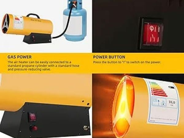 113,000 Btu/hr Industrial Gas Fan Heater Portable for sale in Co ...
