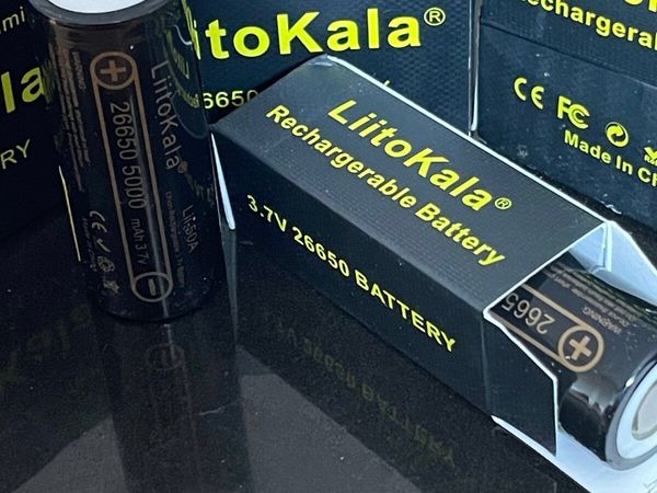 High Powered Lithium Touch Batteries 3.7 V 26650 for sale in Co. Cork ...