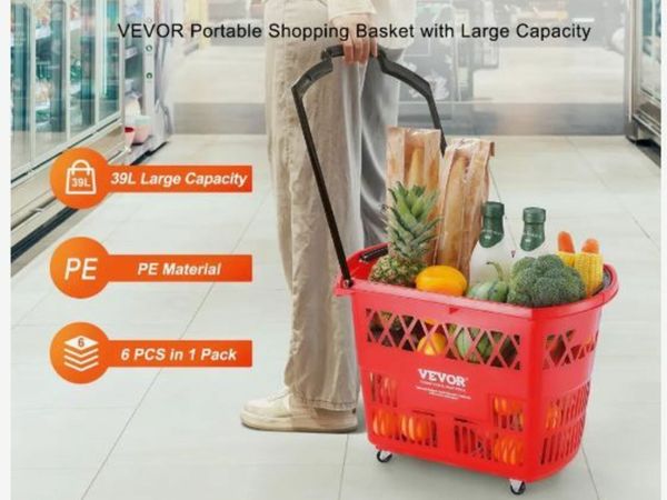 Shopping Baskets, 6PCS, 39L for sale in Co. Clare for €150 on DoneDeal