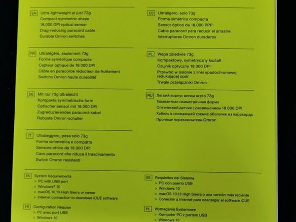 Corsair KATAR PRO XT iCUT Gaming Mouse for sale in Co. Cork for €40 on ...