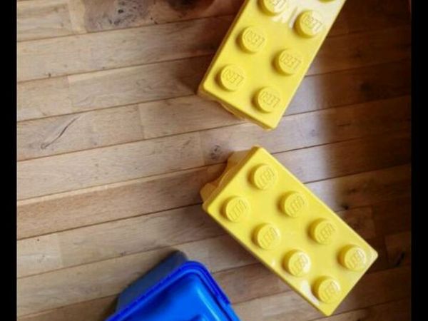Four lego storage containers for sale in Co. Waterford for €35 on DoneDeal