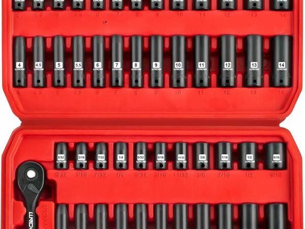 1/4-Inch Drive Impact Socket Set, 52 PCS Mechanic for sale in Co ...