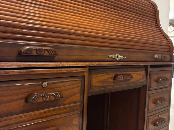 Antique roll top writing desk for sale in Co. Westmeath for €500 on ...