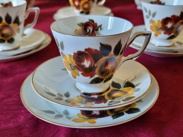 21 Pc. Royal Tara Irish Bone China Floral Tea Set for sale in Co. Cork ...