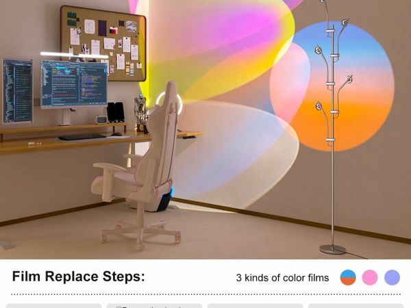 RGBW Halo Projector Floor Lamp - 4000K LED with for sale in Co. Dublin ...