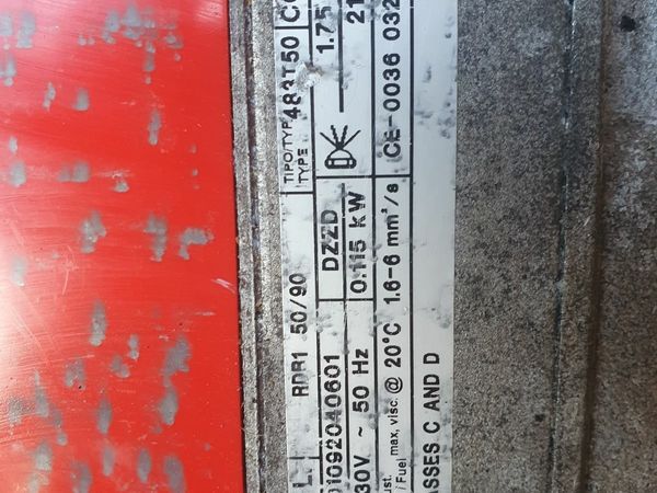 Oil burner for boiler for sale in Co. Galway for €60 on DoneDeal