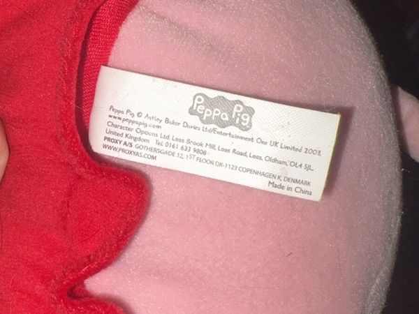 Large peppa pig teddy for sale in Co. Tipperary for €10 on DoneDeal