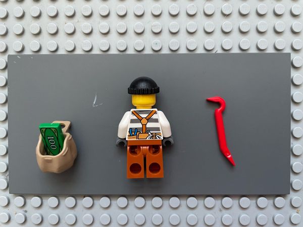 lego city cty0777 Police minifigure- City Bandit for sale in Co. Dublin ...