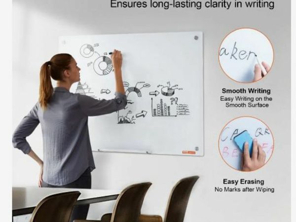 Magnetic Glass Whiteboard for sale in Co. Dublin for €99 on DoneDeal