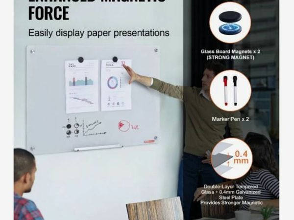 Magnetic Glass Whiteboard for sale in Co. Dublin for €99 on DoneDeal