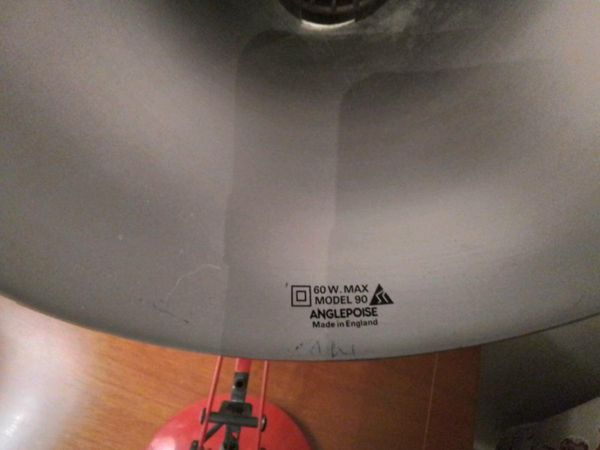 Red Anglepoise lamp model 90 for sale in Co. Dublin for €85 on DoneDeal