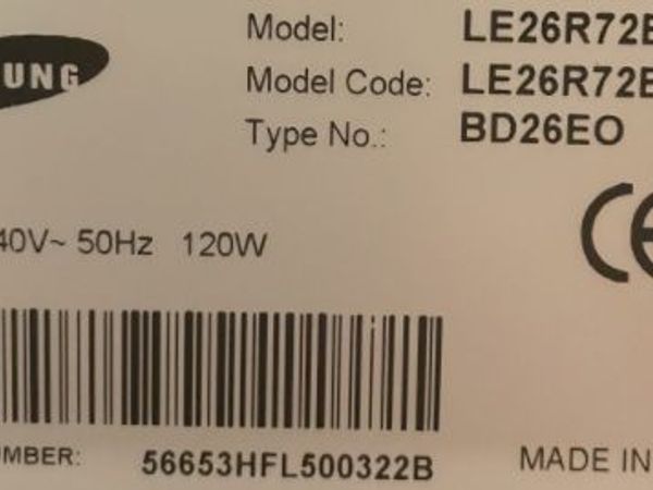 Samsung flatscreen with remote for sale in Co. Dublin for €125 on DoneDeal