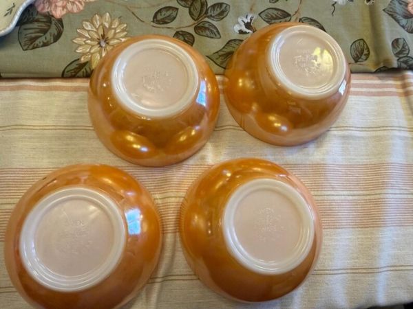 Vintage fire kind lustre bowls for sale in Co. Louth for €120 on DoneDeal