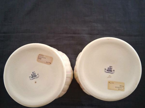 2 Belleek China Vase's for sale in Co. Donegal for €40 on DoneDeal