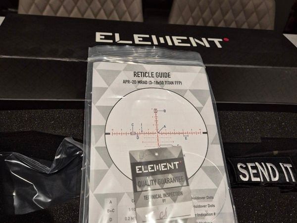 Element Optics Titan 3-18x50 APR-2D Mil Rifle Scope for sale in Co ...