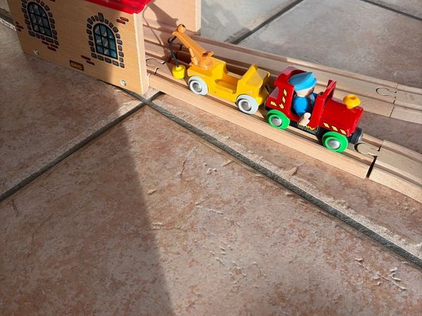 Wooden train set for sale in Co. Dublin for €20 on DoneDeal