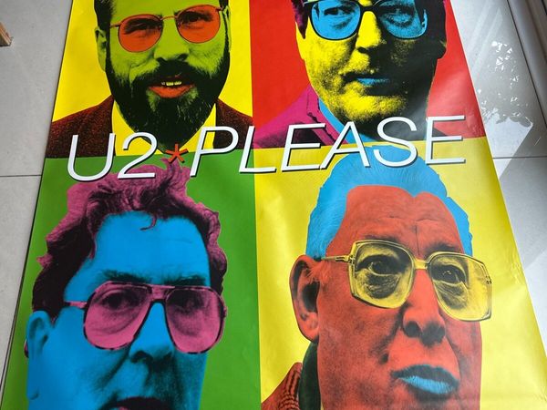 Vintage 1997 bus shelter Andy Warhol U2 poster for sale in Co. Down for ...