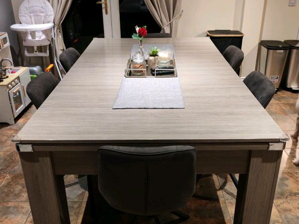 7x4 Slate Bed Pool Table/Dining Table with chairs for sale in Co. Mayo ...