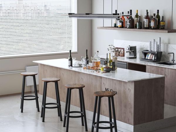 Bar Stools Set of 4, 64CM Kitchen Breakfast Bar St for sale in Co ...
