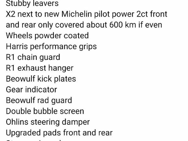 Yamaha r1 for sale in Co. Westmeath for €4,200 on DoneDeal