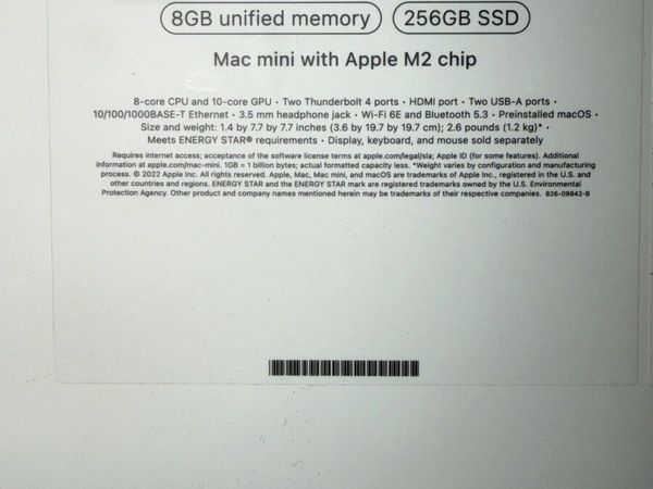 Apple Mac Mini M2 Chip, 2023 8gb Ram, 256gb Ssd for sale in Co ...