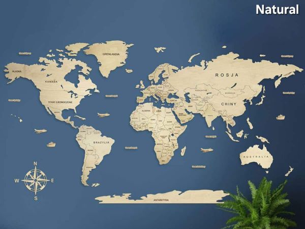 2D World Map of The World Classic Version for sale in Co. Dublin for € ...