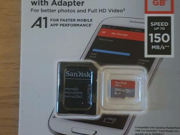 Sandisk 256gb micro SD Cards for sale in Co. Dublin for €3 on DoneDeal