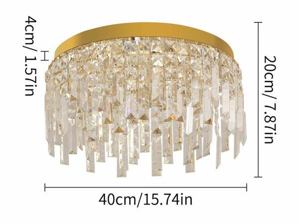 Crystal Chandeliers for Dining Room Gold Round for sale in Co. Dublin ...