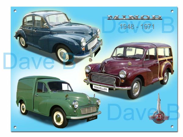 Morris Minor sign, classic car metal tin sign for sale in Co. Kildare ...