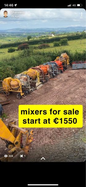 cement mixer | 6 Ads in Plant Machinery For Sale in Ulster | DoneDeal