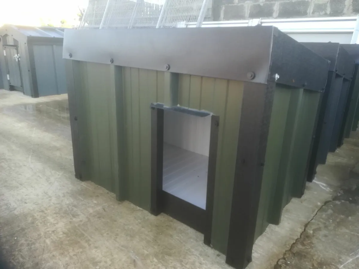 Insulated steel dog house kennel for sale in Co. Carlow for €0 on DoneDeal