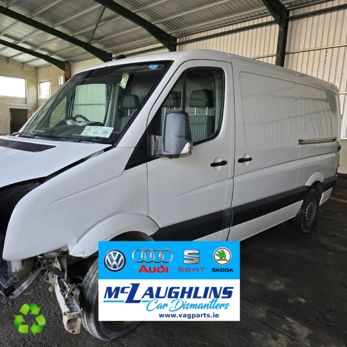 VW Crafter 2016 White For Parts Breaking for sale in Co. Donegal for 10 on DoneDeal