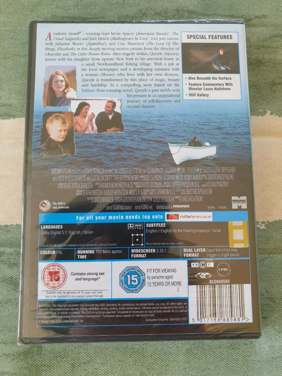 The Shipping News 2001 DVD Kevin Spacey Judi Dench for sale in Co ...